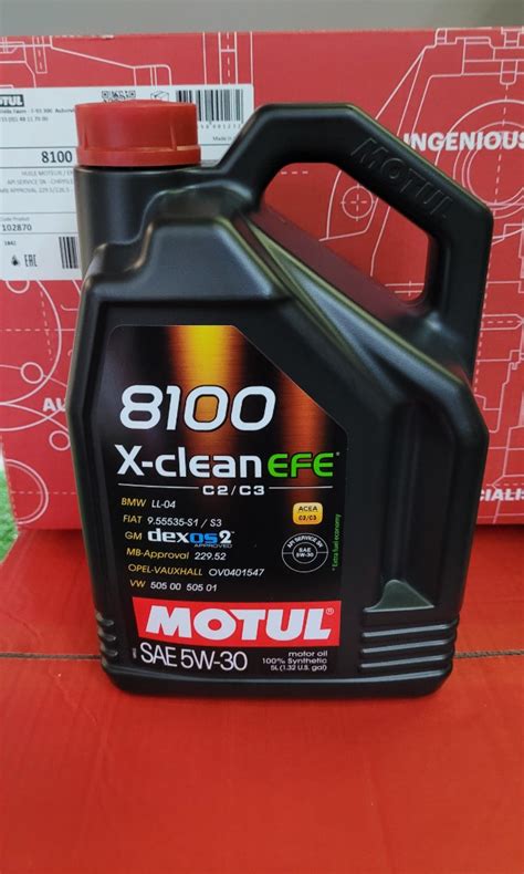 MOTUL 8100 X CLEAN EFE SAE 5W 30 FULLY SYNTHETIC ENGINE OIL Car
