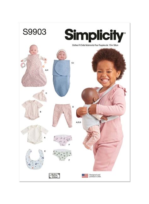 Simplicity Sewing Pattern S9903 15 Doll Clothes And Accessories By