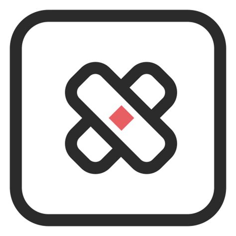 Design Png E Svg De Ícone De Traço Colorido De Bandagem Adesiva Para