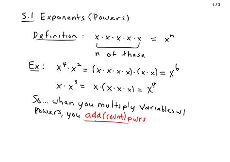 Variable Multiplication Intermediate Algebra Lecture Handout Docsity