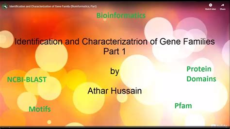 Identification And Characterization Lecture Part1 YouTube