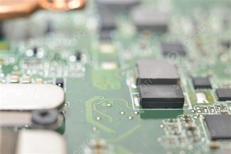 Anatomi Sirkuit Mikro Ic Sistem Mikroprosesor Motherboard Foto Latar