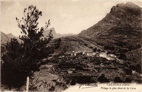 Calasima Village Le Plus Eleve De La Corse Cartorum