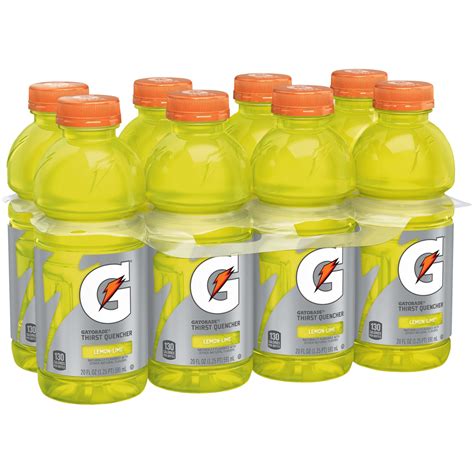 Gatorade Thirst Quencher Lemon Lime Sports Drink 20 Fl Oz 8 Count