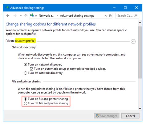 How To Turn On Off File And Printer Sharing In Windows Password Recovery