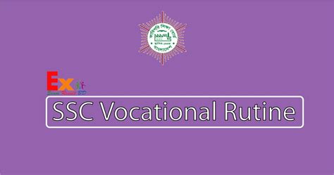 Ssc Vocational Routine 2024 [bteb] Technical Education Board