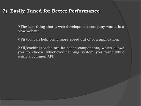 Reasons To Choose The Yii Framework Ppt