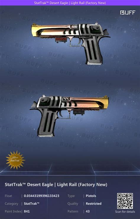 CSGO Skins Desert Eagle StatTrak Light Rail Factory New Video