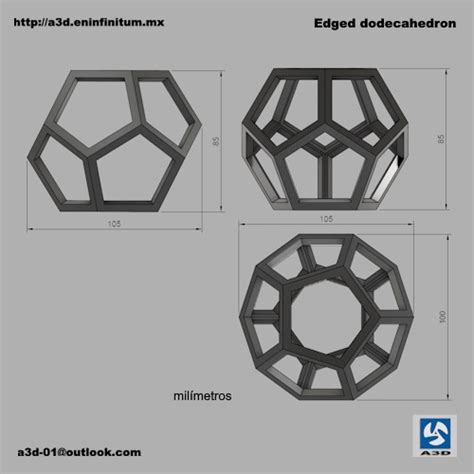 Stl File Edged Dodecahedron Obj・3d Printing Model To Download・cults