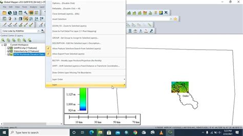 How To Georeference Mask With Dem And Export A Watershed From