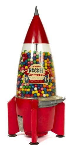 Carlton Rocket Gumball Machine