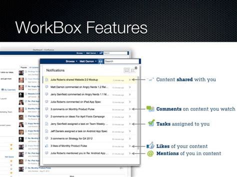 Integrating With Confluence Notifications And Tasks Aka Workbox Atlascamp Us 2012 Ppt