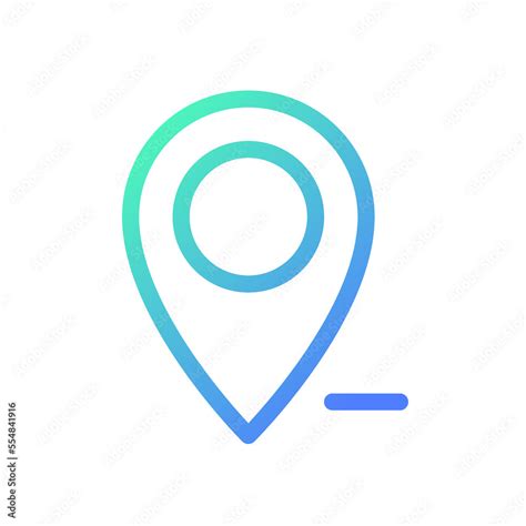 Remove Pin From Map Pixel Perfect Gradient Linear Ui Icon Unpin Location Delete Gps