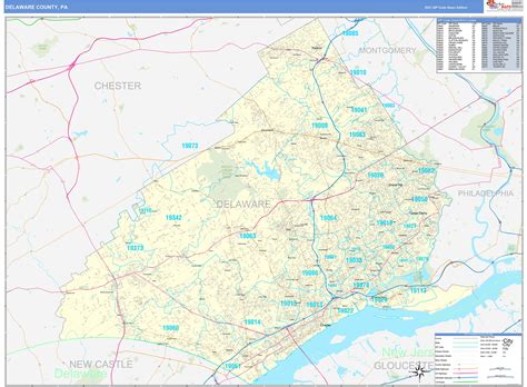 Map Of Delaware County Pa Zip Codes
