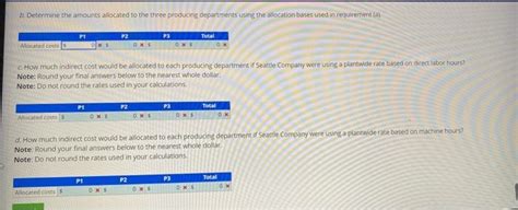 Solved Selecting Cost Allocation Bases And Direct Method Chegg Com