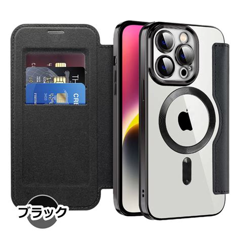 楽天市場iPhone 全シリーズ 手帳型 クリア iphone16 ケース ワイヤレス充電 iphone15 Pro ケース クリア
