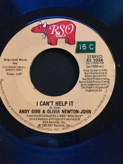 Andy Gibb And Olivia Newton John I Cant Help It 1980 No Plant Code