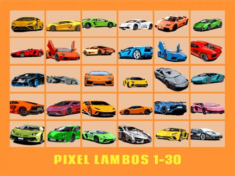 Another 10 Lambos Were Added To Pixel Lambos Garage Already Has 32