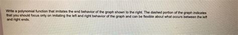 solved write a polynomial function that imitates the end