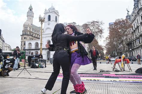 Non Binary Visibility Protest In Buenos Aires Argentina Editorial Photo Image Of Justice