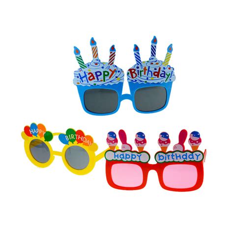 Badu Bg 1 бр Очила за честит рожден ден Забавни нови очила Слънчеви очила свещи Парти очила