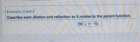 Solved Q Describe Each Dilation And Reflection As It