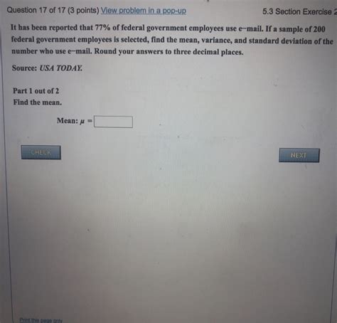 solved question 15 of 17 3 points view problem in a pop up