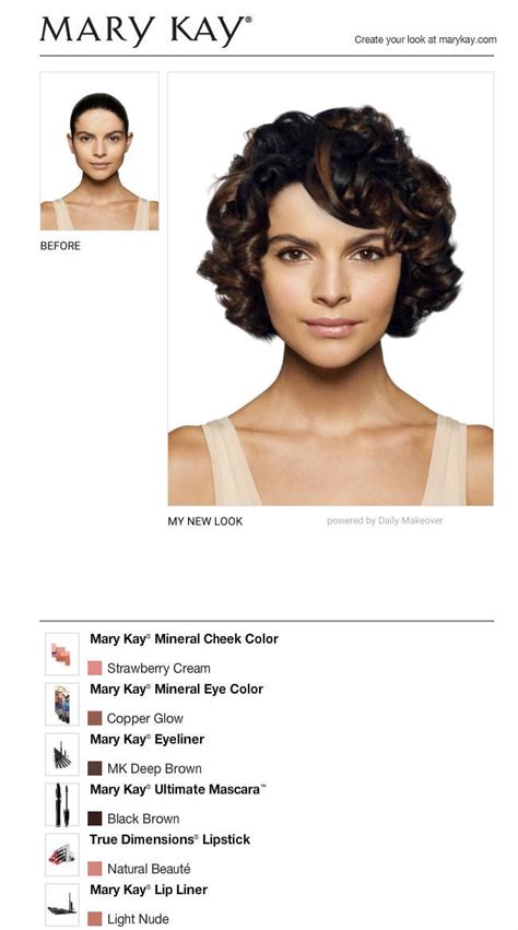 I Just Got A Great New Look Using The Free Mary Kay® Virtual Makeover