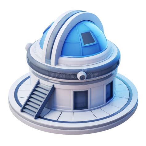 Futuristic Observatory Dome 3d Render Of A Modern Astronomical