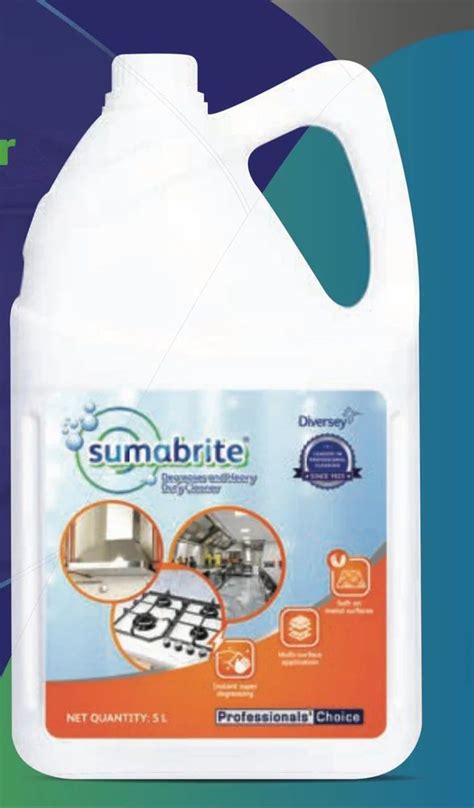 Diversey Degreasing Chemicals Packaging Size 5 Litre Grade Standard