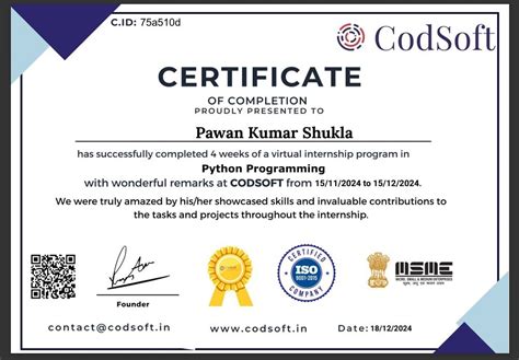 python internship learning coding technology growth pawan kumar