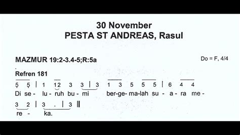 Pesta Santo Andreas Rasul YouTube