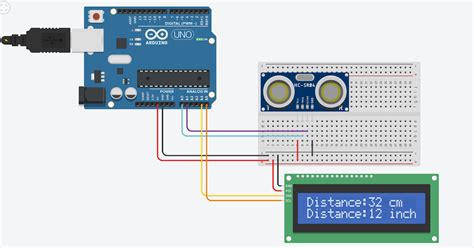 Circuit Diagram Ultrasonic Distance Measurement