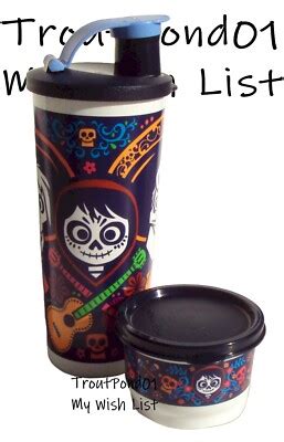 Tupperware Tumbler Snack Cup Set Disney Coco Skull Day Of The Dead