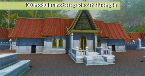 3d Modular Models Pack Thai Temple 3d 외부소품 Unity Asset Store