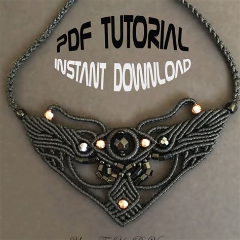 Micro Macrame Bracelet Pattern Diy Micro Macrame Tutorial Etsy