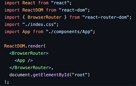Setting Up React Router React Router Is The Standard Routing By