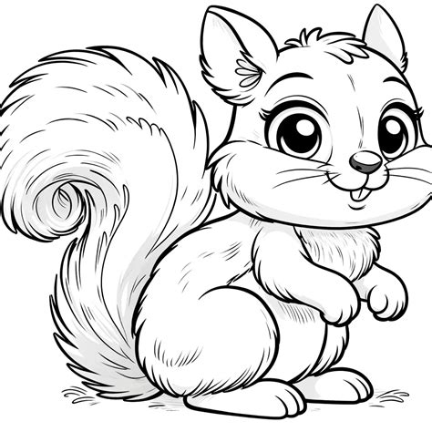Dibujos De Ardillas Para Colorear Minenito