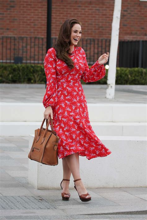 Vicky Pattison In Red Dress Out In London Gotceleb