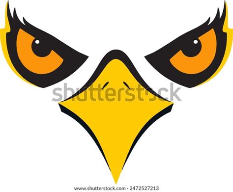 Eagle Eye Vector Drawing Beak Aggresive Stock Vector Royalty Free 2472527213 Shutterstock