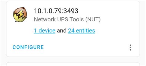 Nut Server Integration On Home Assistant Core 202265 Third Party