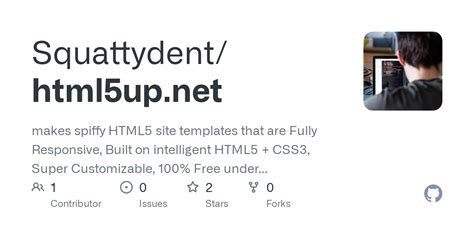 GitHub Squattydent Html5up Net Makes Spiffy HTML5 Site Templates