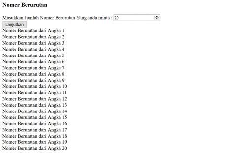 Pengenalan Code For Pada Pemrograman PHP Tutorial Dicloud