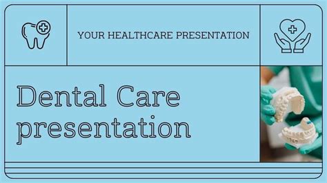 Light Blue Simple Modern Dental Care And Supplies Free Presentation