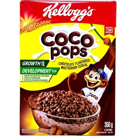 Kelloggs Coco Pops Original Chocolate Cereal 350g Sk60013060