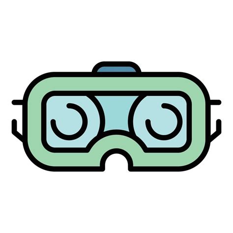 Smartphone Vr Goggles Icon Color Outline Vector 15685246 Vector Art At