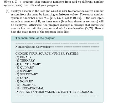 Write A C Program That Converts Numbers From And To Chegg Com