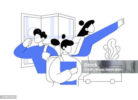 필드 트립 추상적 개념 벡터 일러스트레이션 개념에 대한 스톡 벡터 아트 및 기타 이미지 개념 격언 견학 Istock