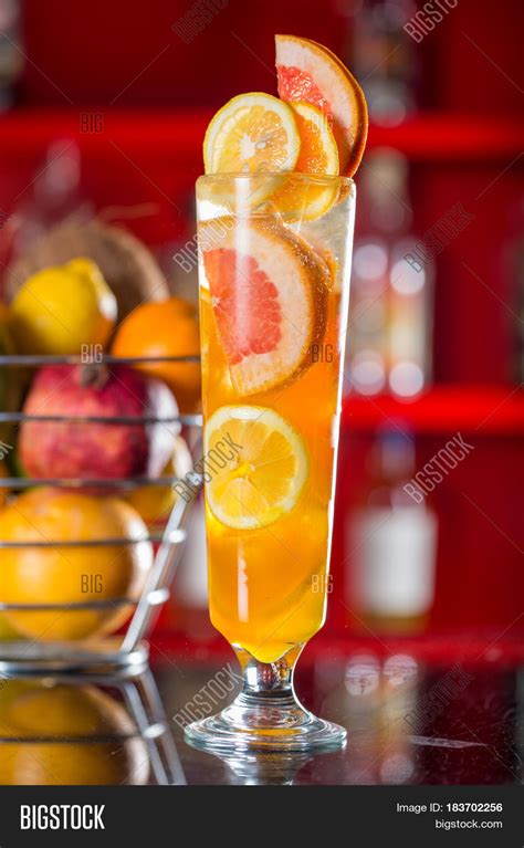 Fresh Cocktail Juice Image And Photo Free Trial Bigstock