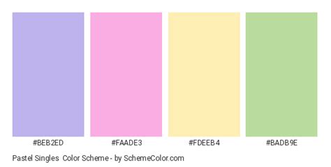 Pastel Singles Color Scheme Green